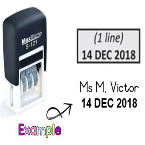 Small Dater Stamp 25 X 10 Cm Juffrou Ontwerp