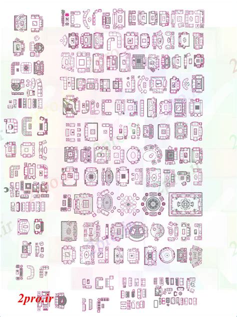 دانلود نقشه بلوک میز و صندلیبهترین و جداول مجموعه طرحی بلوک های ، جداول برنامه بلوک، جداول در