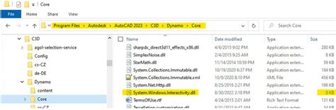 Corrupted Systemwindowsinteractivitydll Causes Civil 3d 2023 To