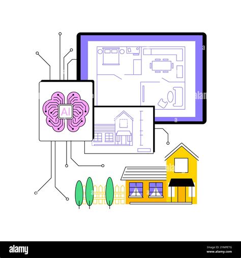 Ai Aided Architectural Planning Abstract Concept Vector Illustration Stock Vector Image And Art