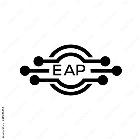 Eap Letter Logo Eap Best White Background Vector Image Eap Monogram