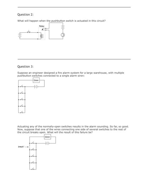Solved Question 2 What Will Happen When The Pushbutton