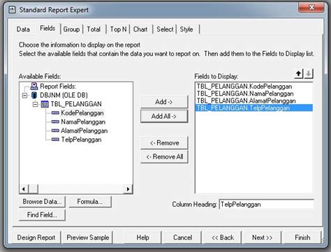 Cara Membuat Laporan Crystal Report Database Sql Server Jnm Javanet