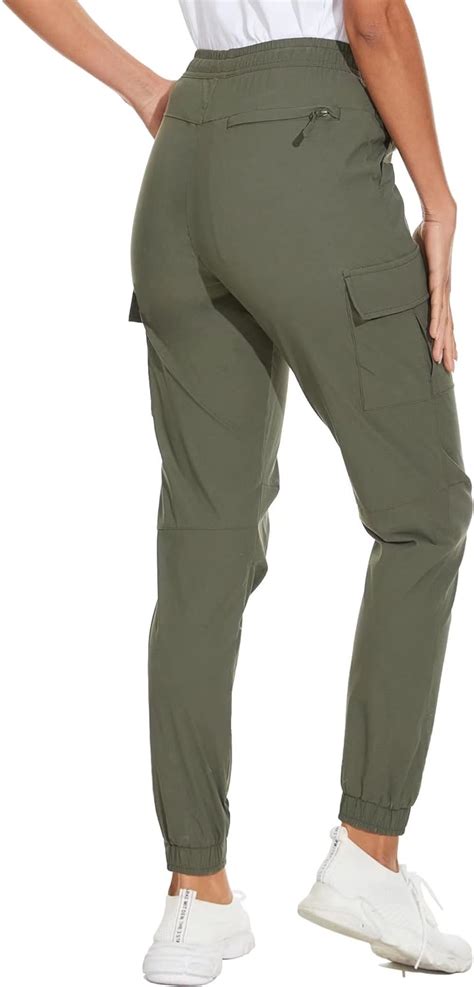 Magcomsen Womens Hiking Pants Cargo Joggers 5 Pockets Quick Dry