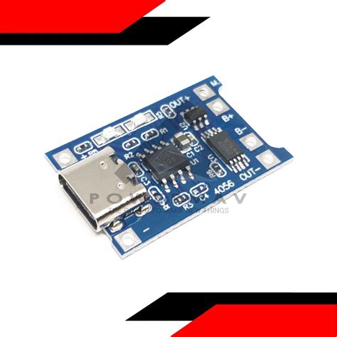 Tp4056 With Protection Type C Mini Usb 5v 1a 18650 Tp4056 Lithium Battery Charger Module
