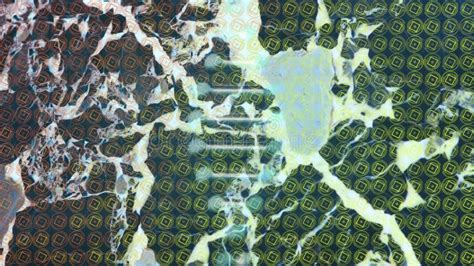 Geometric Shapes Creating Abstract Animation Pattern On Complex Organic Background Stock Footage