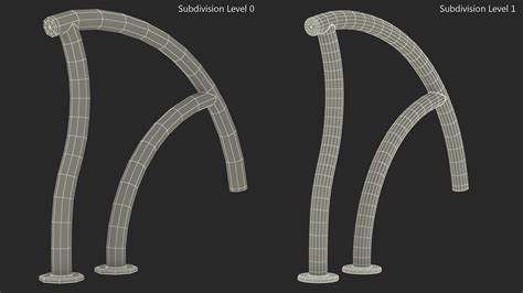 Elegant Grab Rail For Pool 3d Model 7 3ds Blend C4d Fbx Max Ma Lxo Obj Free3d