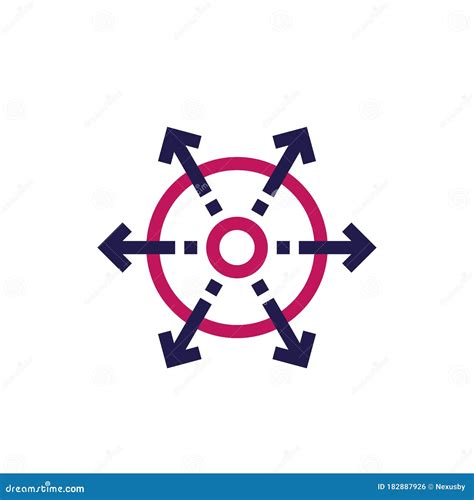 Decentralization Decentralized Icon Stock Vector Illustration Of Decentralized Design 182887926
