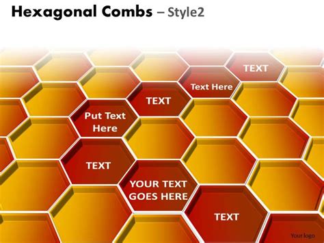 Hexagonal Combs Style PowerPoint Presentation Designs Slide PPT Graphics Presentation