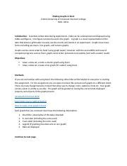 Making Graphs In Excel Docx Making Graphs In Excel University Of Cincinnati Clermont