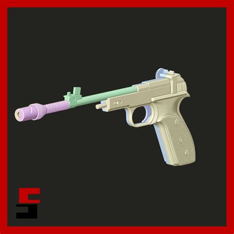 Archivo 3d Princesa Leia Blaster El Defensor Sporting Blaster Pistola