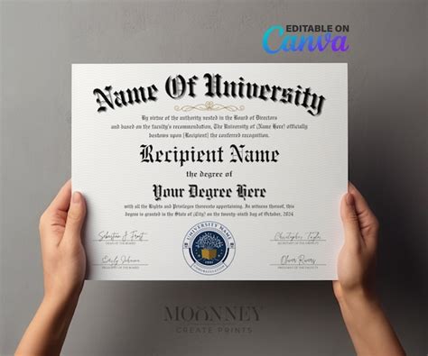 Print College Degree Templates