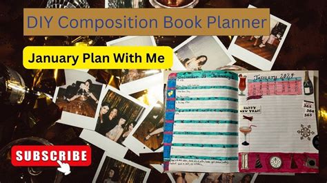 Diy Composition Book Planner Decemberjanuary Plan With Me Week 1