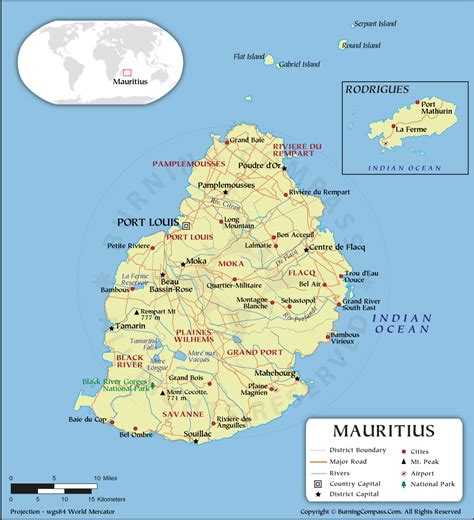 Mauritius Map
