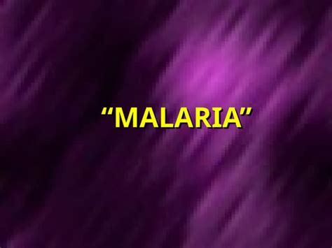 Pathogenesis Of Malaria Pptx