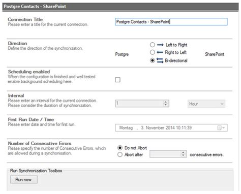 Postgresql Integration And Synchronization With Sharepoint Or Office365