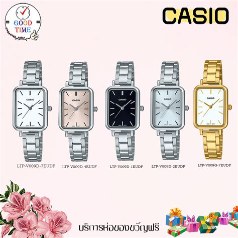 Casio แท้ นาฬิกาข้อมือผู้หญิง รุ่น Ltp V009d 1eudf 2eudf V009g 7eudf สินค้าใหม่ ของแท้ มีใบ