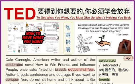 第140集 Ted原声跟读笔记ii要得到你想要的，你必须学会放弃笔记视频版 Ted阅读笔记 Ted阅读笔记 哔哩哔哩视频