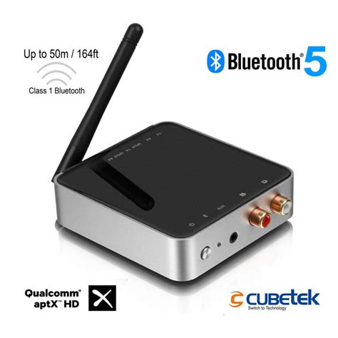 Cubetek Long Range Bluetooth Transmitter With Aptx Ll Dac Optical Toslink Spdif Model Cb