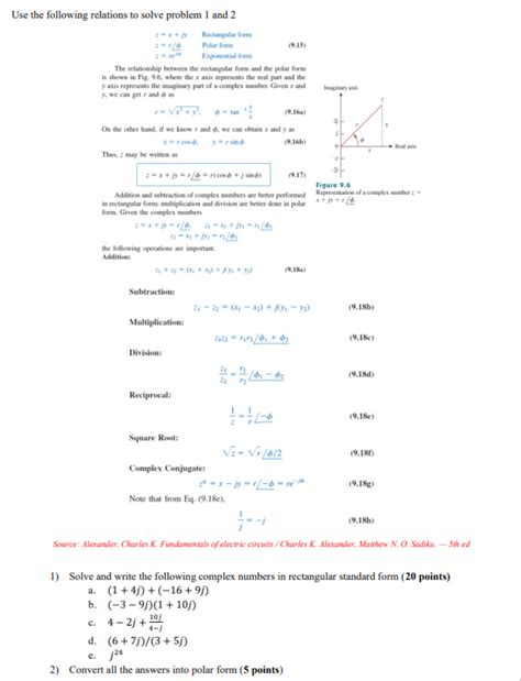 Solved Use The Following Relations To Solve Problem And Chegg Com