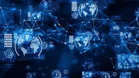 Communication Network Concept GUI Grap Stock Video Pond5