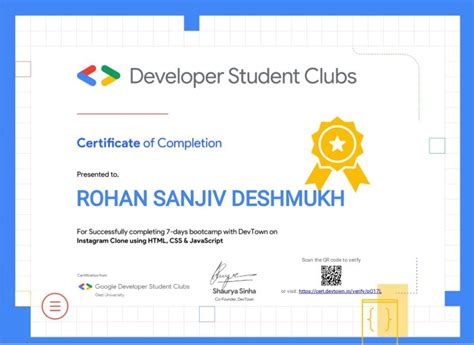 Completed Bootcamp With Devtown On Instagram Clone Rohan Deshmukh Posted On The Topic Linkedin