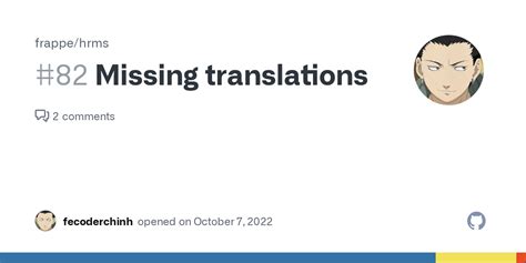Missing Translations · Issue 82 · Frappe Hrms · Github