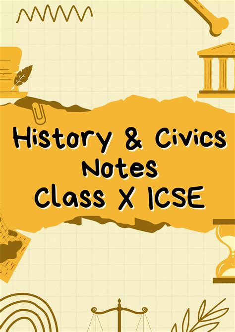 Icse History And Civics Class X Handwritten Notespdf Education Icse History And Civics Class X Handwritten Notespdf Education