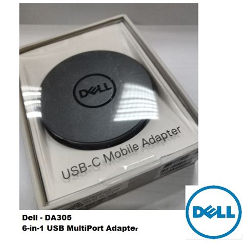 Jual Adapter Hub Docking 6 In 1 Usb C Multiport Adapter Da305 Dell Original Shopee Indonesia