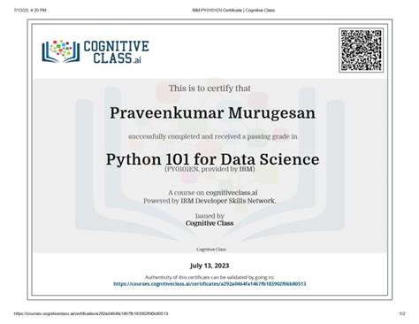 Praveenkumar M On Linkedin I Recently Completed Ibms Python 101 For