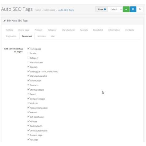 Opencart Auto Seo Tags Extension For Opencart