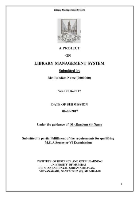 Project Proposal Of Library Management System Pdf Operating Systems Computer Software And