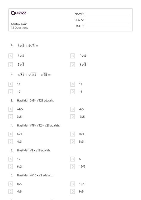 Mais De 50 Planilhas Akar No Quizizz Gratuito E Imprimível Mais De 50 Planilhas Akar No Quizizz Gratuito E Imprimível