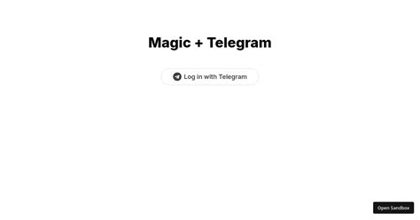 Telegram Oauth Demo Codesandbox
