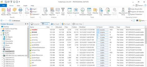 Disk Space Analyzer And Folder Size Reporting Software Foldersizes