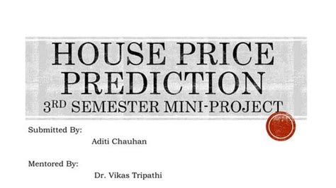 House Price Prediction Ppt