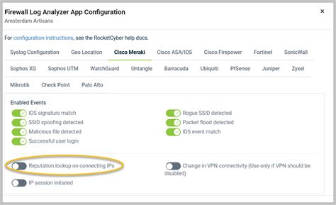 Configuring The Firewall Log Analyzer App