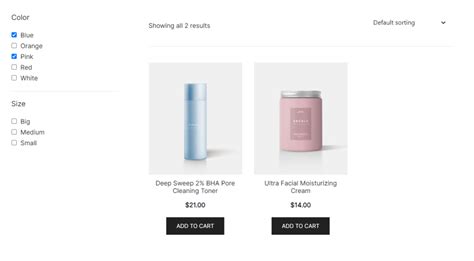 Pro Sidebar Widget Product Filters For Acf Custom Fields Athemes Knowledge Base