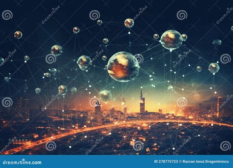 The Power Of Connectivity Concept Of Connectivity Where Diverse Elements Intertwine To Create