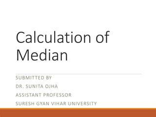 Calculation Of Median Pptx