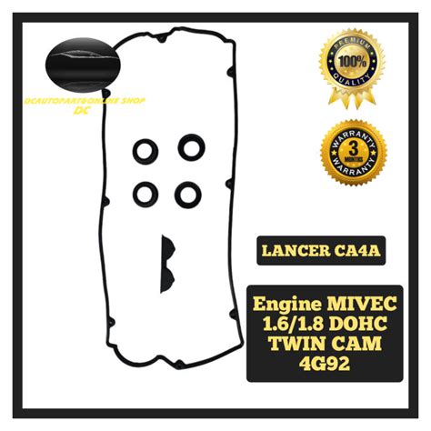 Mitsubishi Lancer 4a4a Ck 4g92 Mivec Dohc Twin Cam Engine Valve Cover Gasket Rubber Plug Seal