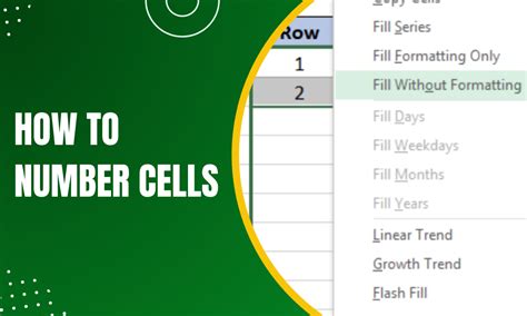 mastering excel a comprehensive guide on how to number cells earn and excel