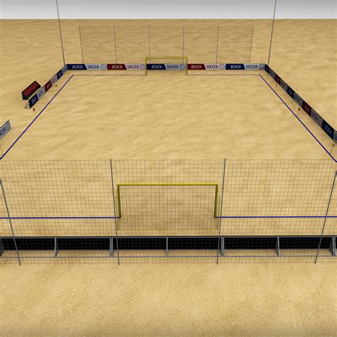 Beach Soccer Stadium Field Low Poly By Kr3atura 3docean