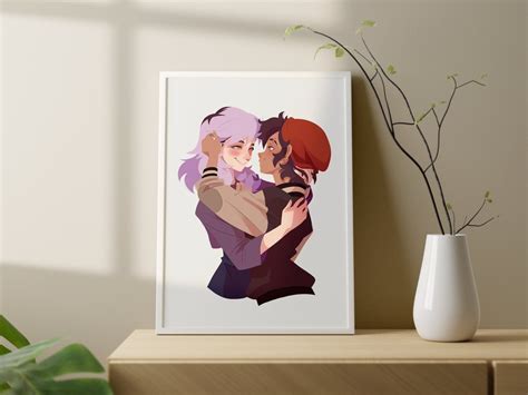 Lumity Luz Noceda And Amity Blight Poster Art Print The Owl House