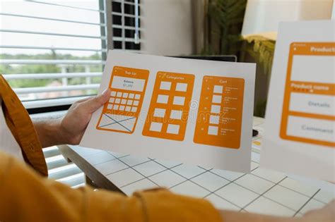 A Web Developer As A User Experience And User Interface Officer Is Designing Beautiful And