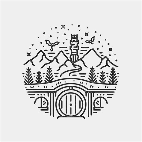 Lord Of The Rings Tattoo Design Lord Of The Rings Simple Drawing The
