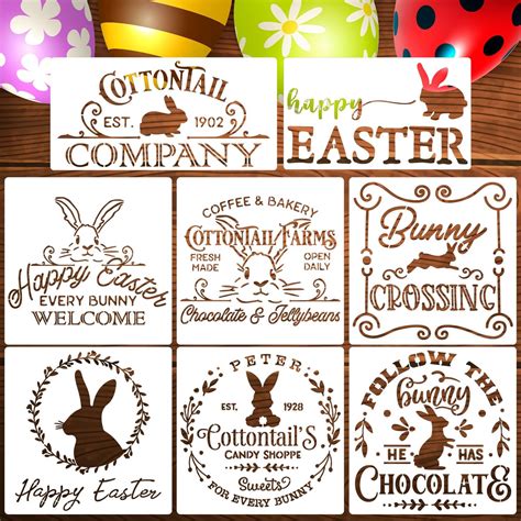 Easter Stencils For Painting Happy Easter Stencil Bunny