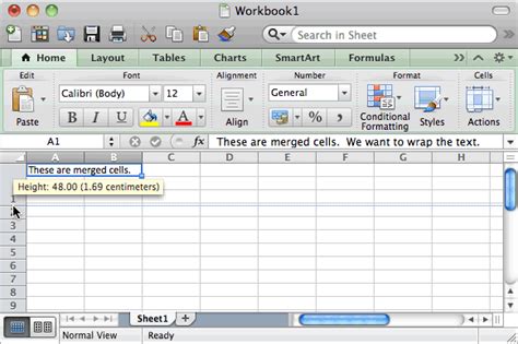 Ms Excel 2011 For Mac Wrap Text In Merged Cells