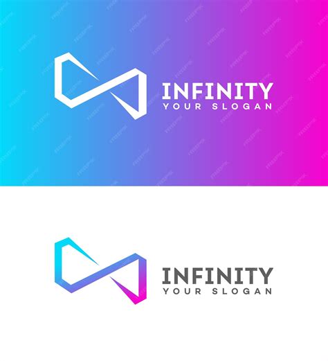 인피니티 로고 아이콘 브랜드 정체성 기호 기호 프리미엄 벡터