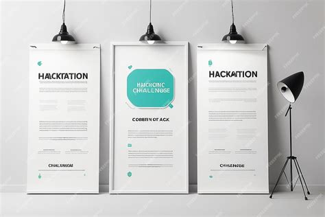 Premium Photo Tech Hackathon Coding Challenge Rules Signage Mockup